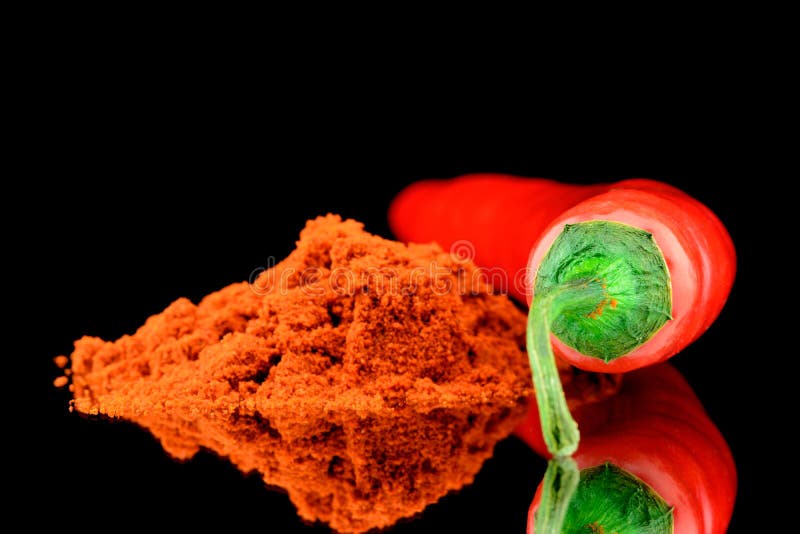 Pepper and ground pepper stock image. Image of colors - 38227363