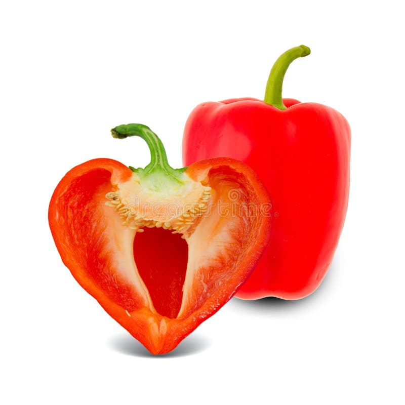 Pepper heart stock image. Image of pepper, diet, freshness - 40755147