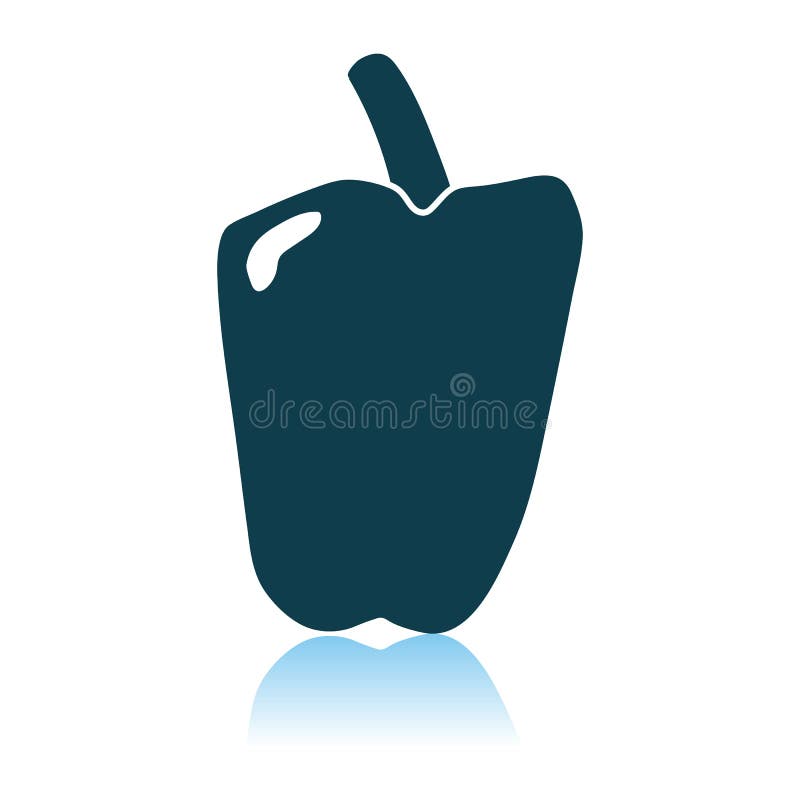 Pepper Icon stock vector. Illustration of bell, pepper - 151858256