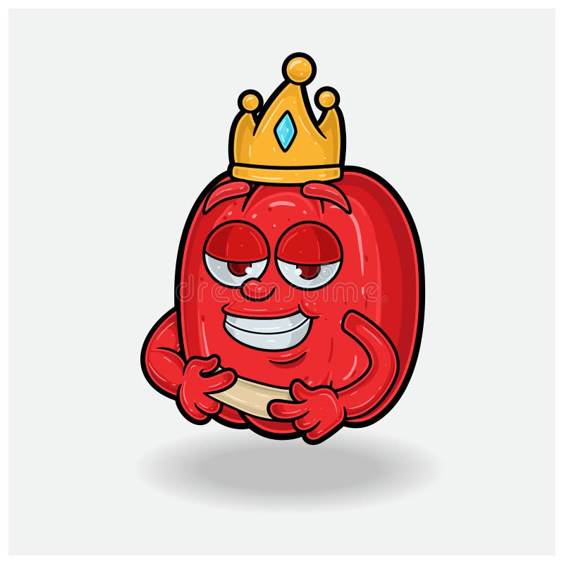 Pepper Mascot Character Cartoon with Love Struck Expression Stock ...