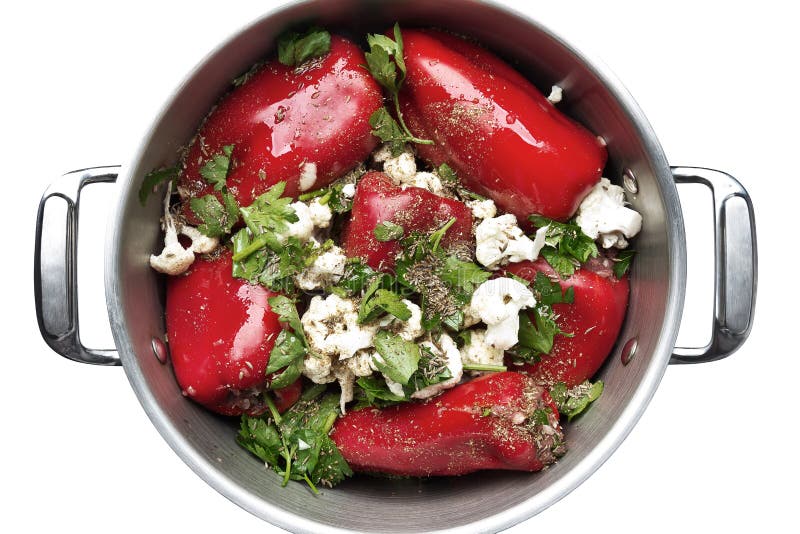 Pepper with Minced Meat and Vegetables Stock Image - Image of lunch ...
