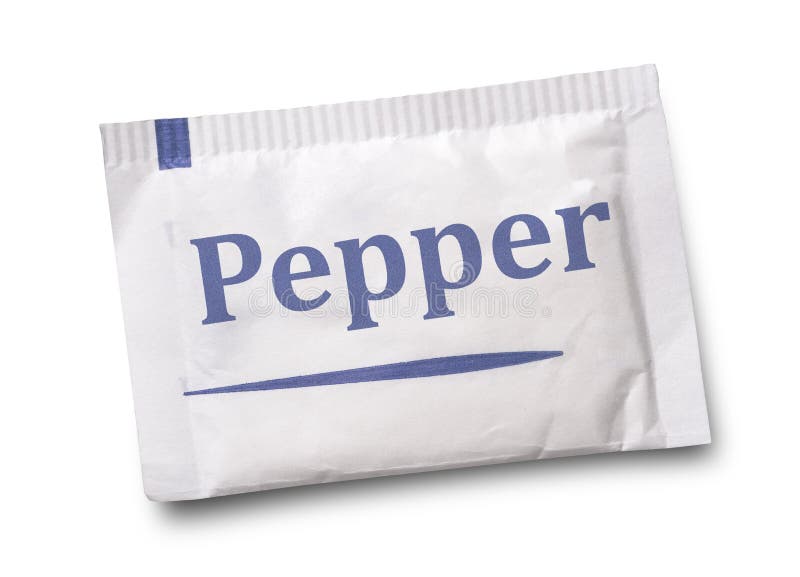 Pepper packet stock photo. Image of kitchen, health, natural - 61155754