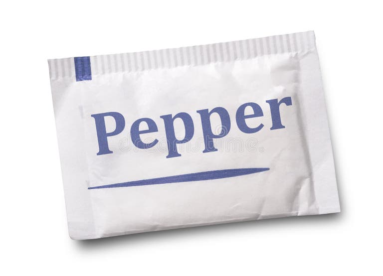 Pepper packet stock photo. Image of kitchen, health, natural - 61155754