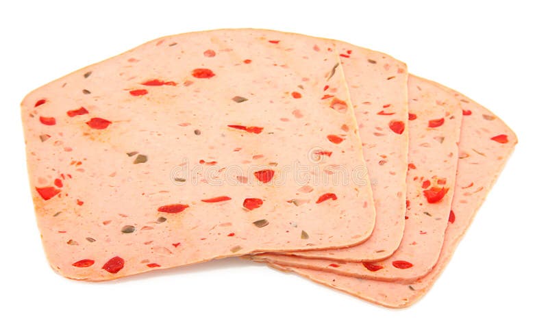 Pepper Pickle Loaf Isolated on White Stock Image - Image of snack ...