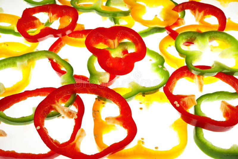 Pepper rings stock image. Image of food, bell, stipe - 19156493