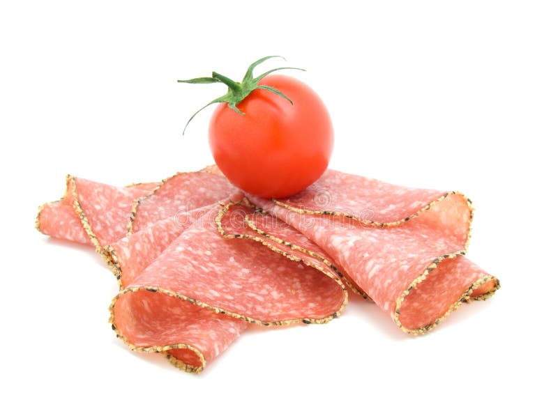 Pepper salami stock photo. Image of sandwich, meal, studio - 14806994