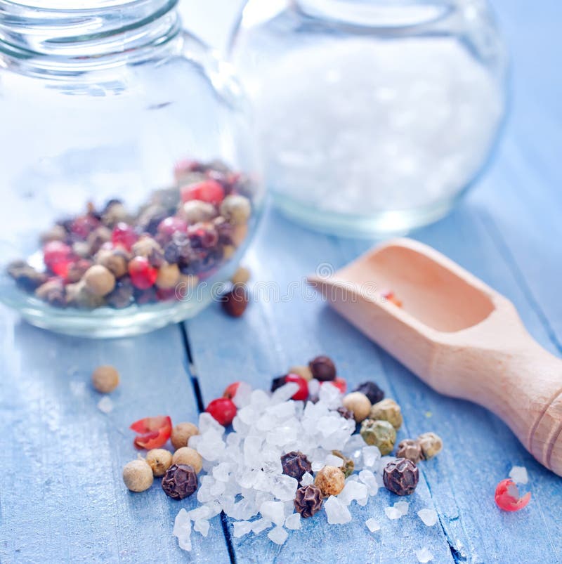 Pepper and salt stock photo. Image of aromatic, fragrance - 39140206