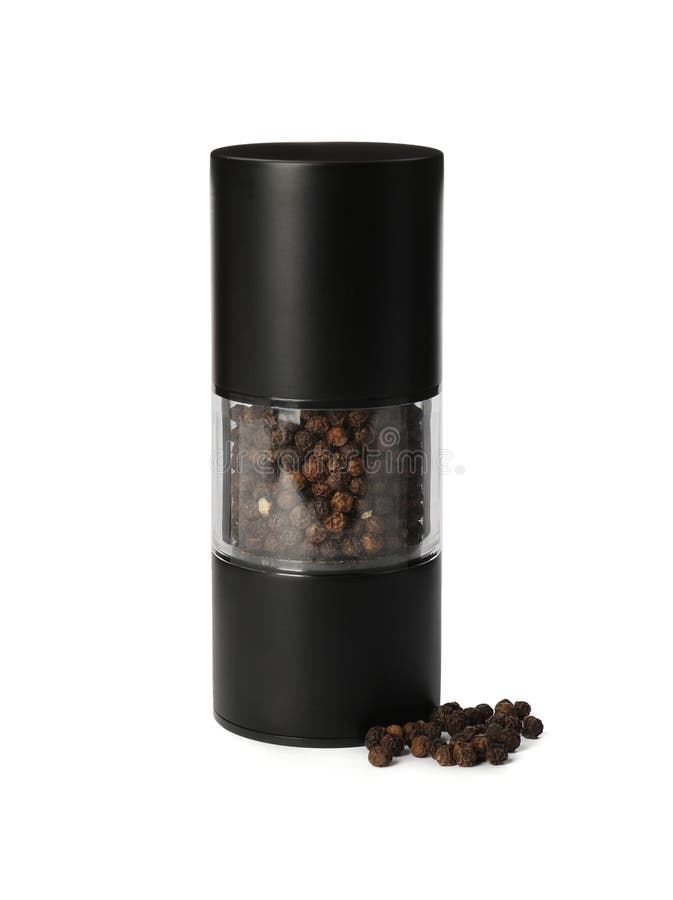 Pepper Shaker Isolated on White. Spice Mill Stock Photo - Image of ...