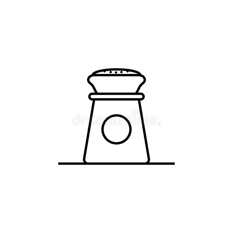 Salt Shaker Outline Icon. Element of Kitchen Tools Icon for Mobile ...
