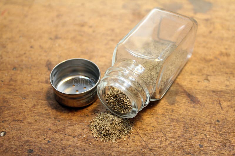 Pepper shaker stock image. Image of metal, wooden, food - 38133943