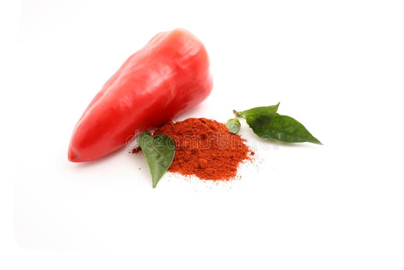 Hot Pepper Spice on White Spoon Stock Image - Image of pepper, burning ...