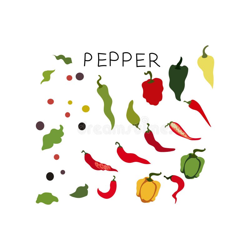 Pepper Spices Pattern Free Vector Illustration Stock Vector ...