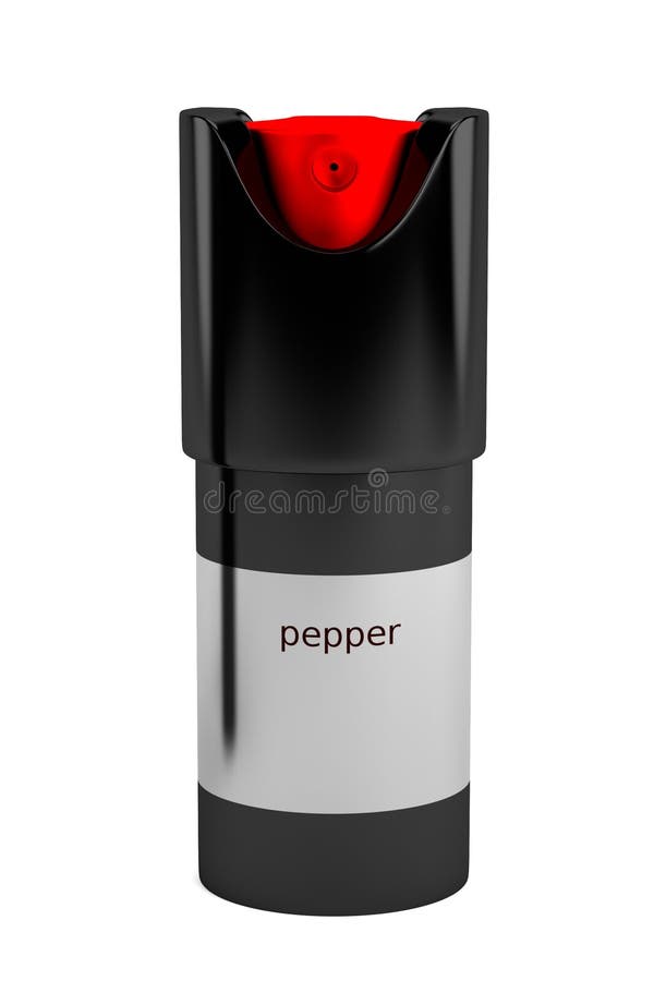 Pepper spray stock illustration. Illustration of model - 54950217