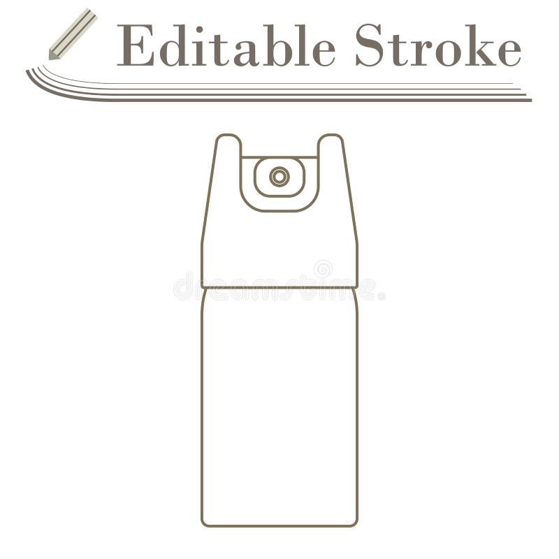 Pepper Spray-Symbol vektor abbildung. Illustration von einzeln - 155786491