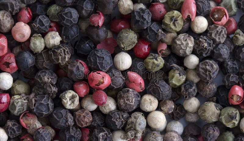 The Pepper Texture of Different Colors and Varieties Stock Image ...