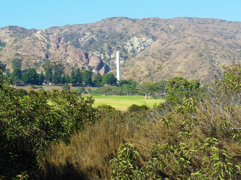 Pepperdine University Phillips Theme Tower Stock Image - Image of ...