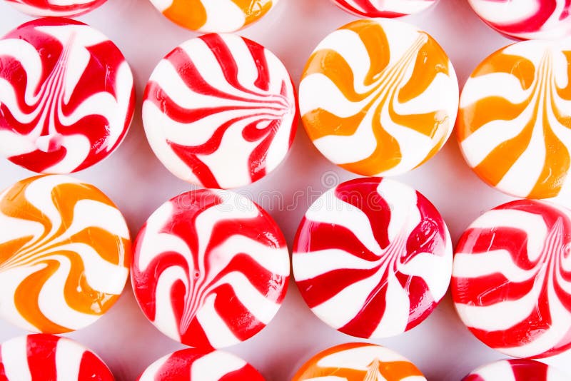 Striped Peppermint Hard Candy Stock Photo - Image of sweet, macro: 656014