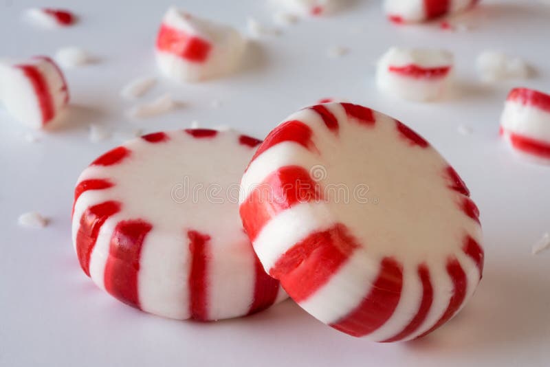Peppermint Candies stock image. Image of holiday, white - 82856827