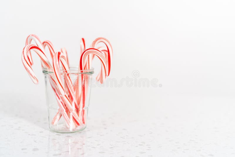 Candy Cane Chocolate Covered Pretzel Rods Stock Image - Image of food ...