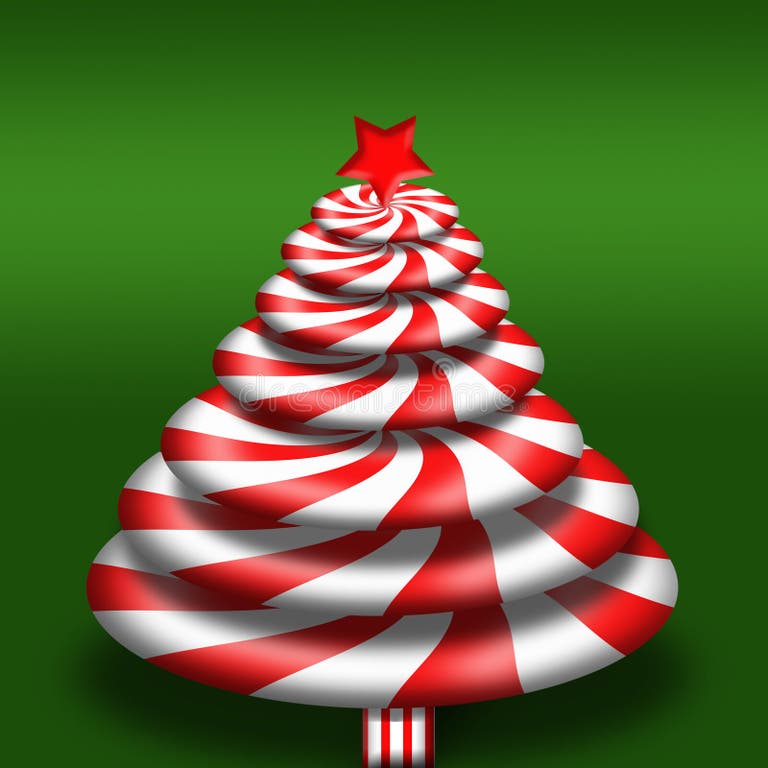 Christmas Tree Peppermint Stock Illustrations – 1,030 Christmas Tree ...
