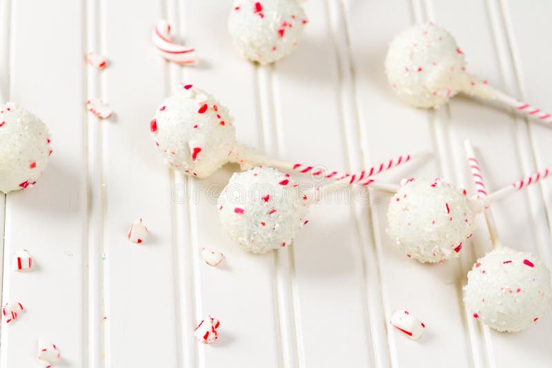 Peppermint Chocolate Cake Pops Stock Image - Image of sweets, gourmet ...
