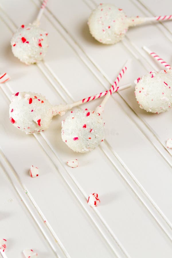 Peppermint Chocolate Cake Pops Stock Image - Image of stick, sweets ...