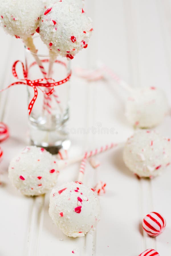 Peppermint Chocolate Cake Pops Stock Image - Image of cookie, holiday ...