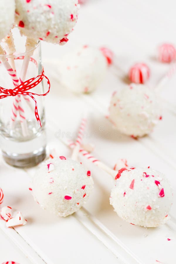 Peppermint Chocolate Cake Pops Stock Image - Image of dessert, gourmet ...