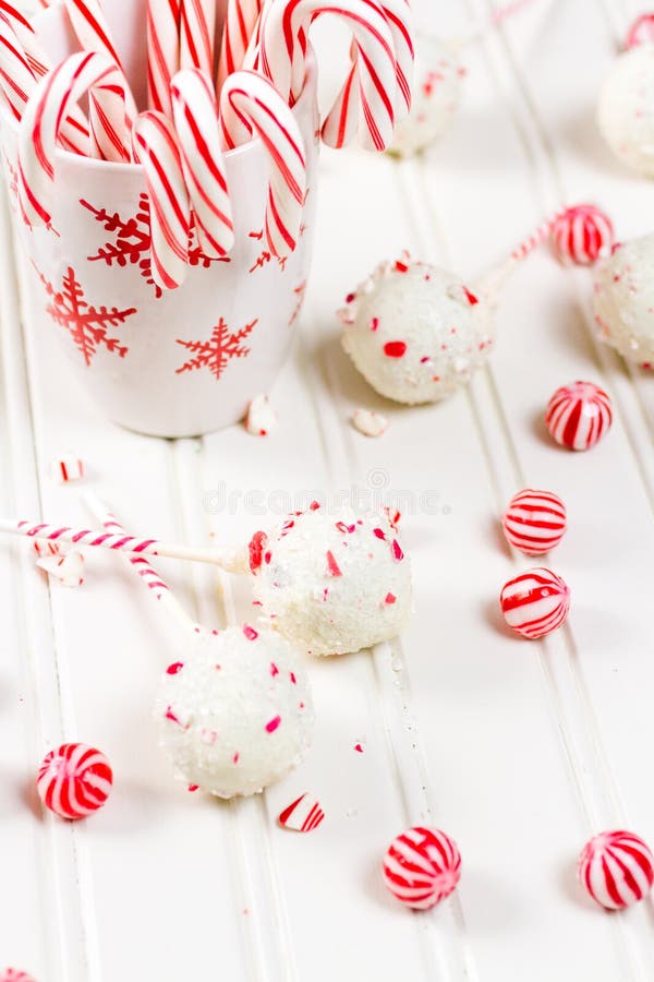 Peppermint Chocolate Cake Pops Stock Image - Image of sweets, food ...