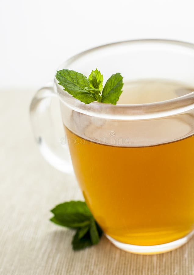 Peppermint green tea stock photo. Image of healthy, natural - 25657374