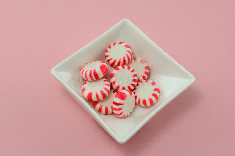 Peppermint Hard Candy In Candy Dish Stock Image - Image of suckers ...