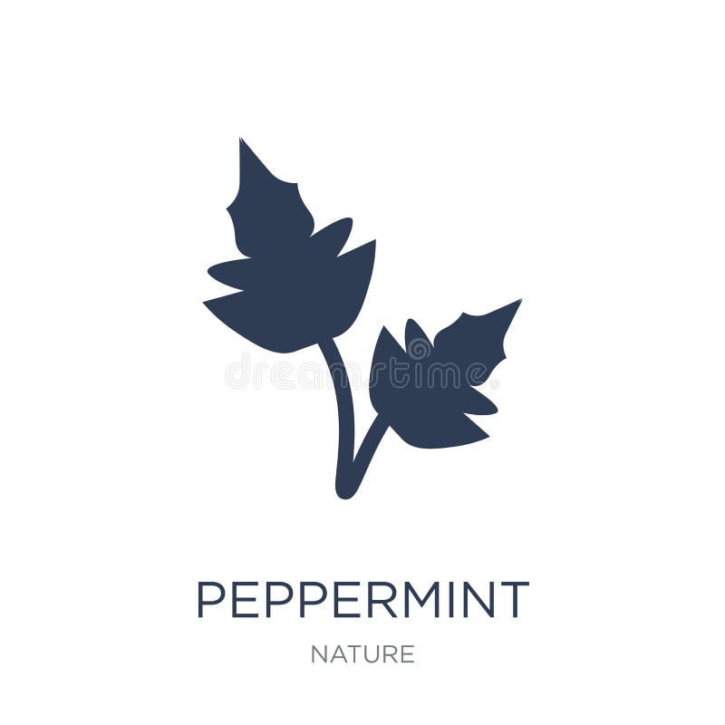 Peppermint Icon. Trendy Flat Vector Peppermint Icon on White Background ...