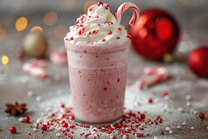 Peppermint Mocha stock illustration. Illustration of cold - 336665722