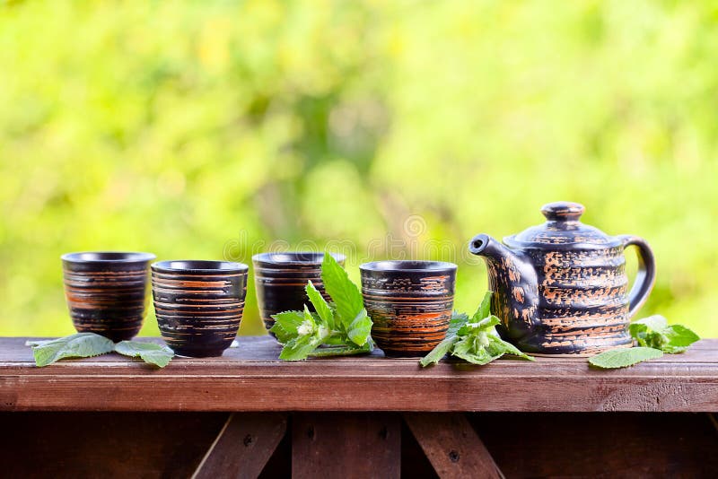 Peppermint tea stock photo. Image of china, brown, traditional - 43775258