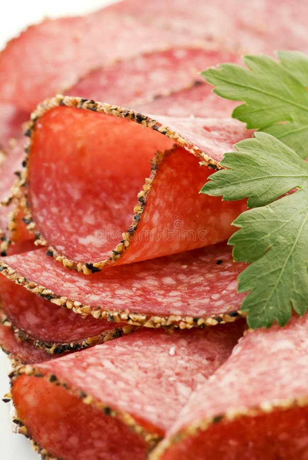 Pepperoni stock photo. Image of food, brown, smoked, natural - 17020874