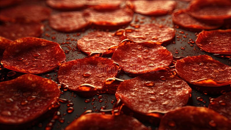 Pepperoni-Patterns with Sausage and Pepper Stock Illustration ...