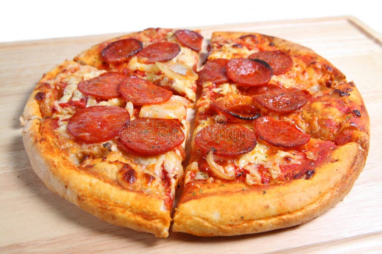 Pepperoni Pizza stock image. Image of mozzarella, herbs - 1763965