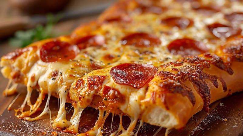 Pepperoni pizza stock illustration. Illustration of pepper - 305160477