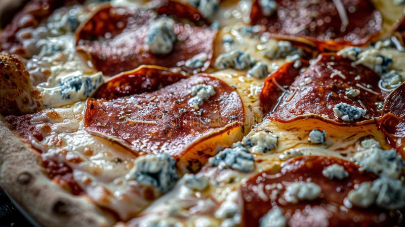 The Pepperoni Pizza Delight.AI Generated Image Stock Image - Image of ...