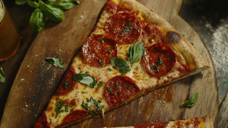 Pepperoni Pizzas stock photo. Image of meal, dine, board - 373166850