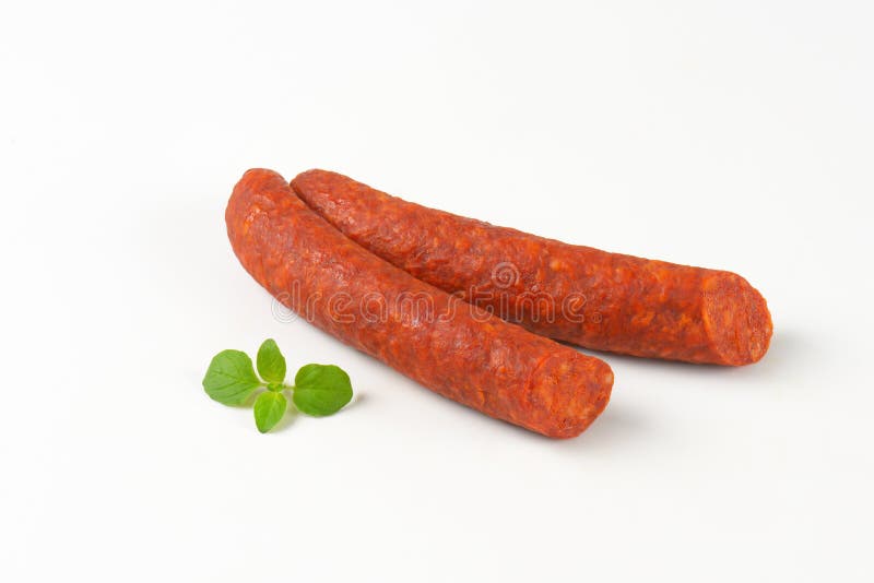 Pepperoni sausages stock image. Image of pepperoni, long - 61362453