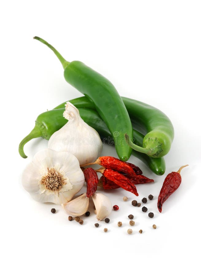 Peppers and garlic stock image. Image of fresh, mediterranean - 7654683