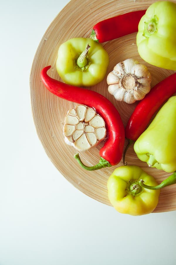 Peppers&garlic stock photo. Image of chilly, healthcare - 74074588