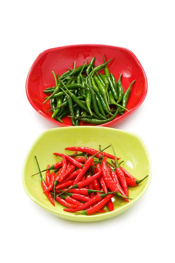 Peppers in plate isolated stock image. Image of fruit - 10471153