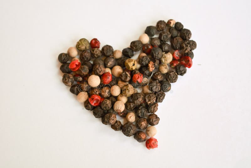 Peppery Love stock photo. Image of condiment, black, peppercorns - 54861274