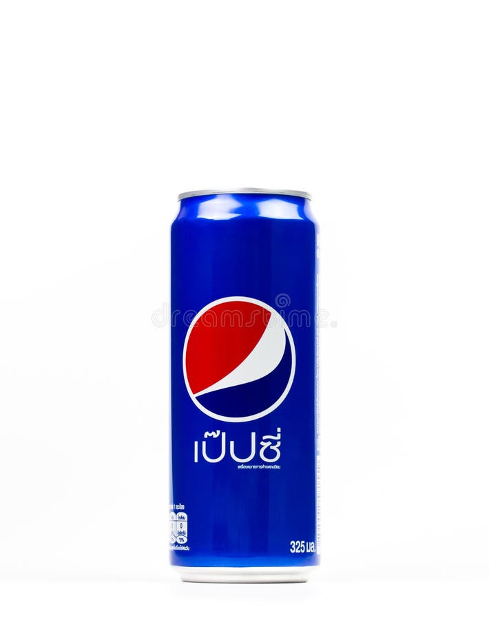 Pepsi Can Isolated on White Background for Drink. Editorial Stock Image ...