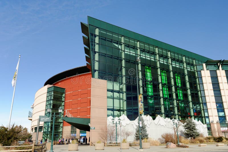 Pepsi Center Arena in Denver, Colorado. Editorial Photo - Image of ...