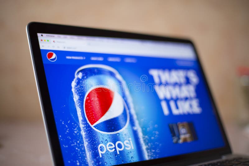 Pepsi web site editorial image. Image of brand, sell - 176458255
