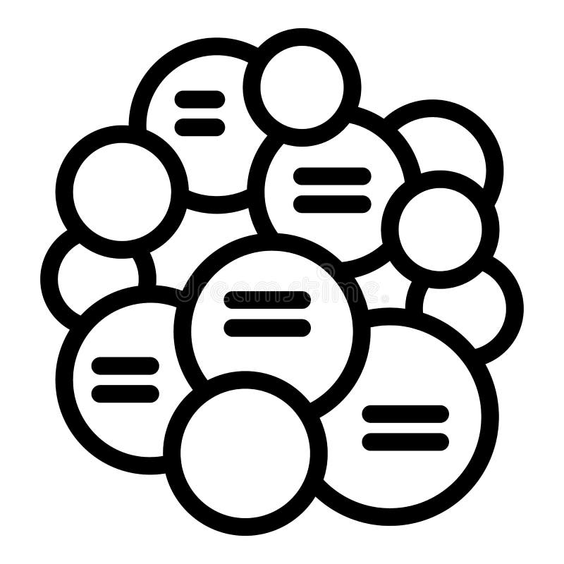 Peptide Icon Outline Vector. Molecule Acid Stock Vector - Illustration ...