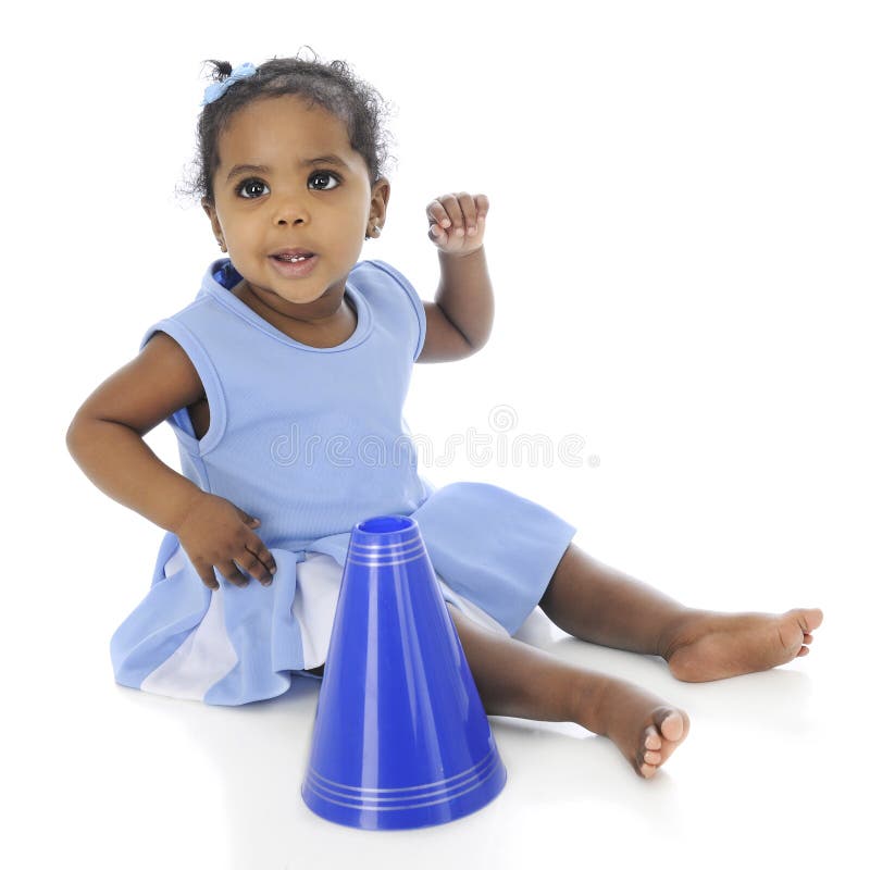 Pequeña Animadora Descarada Imagen de archivo - Imagen de equipo, lindo ...